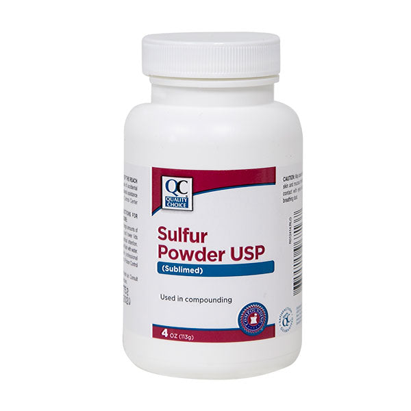 Sulfur Powder Sublimed USP, 4 oz, QC96713 | quality-choice-products