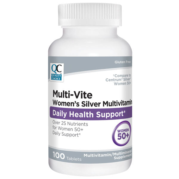 Multi-Vite Women's 50+ Multivitamin Tablets, 100 ct, QC99144 | quality ...